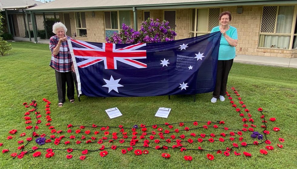 Residents come together to commemorate Anzac Day. | Ingenia Gardens